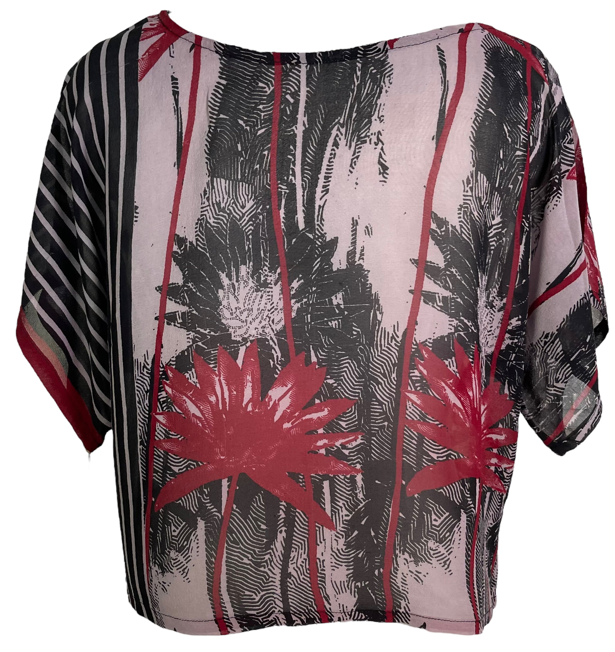 PRG6131 Sheer Avatar Pure Silk Boxy Top – sariKNOTsari