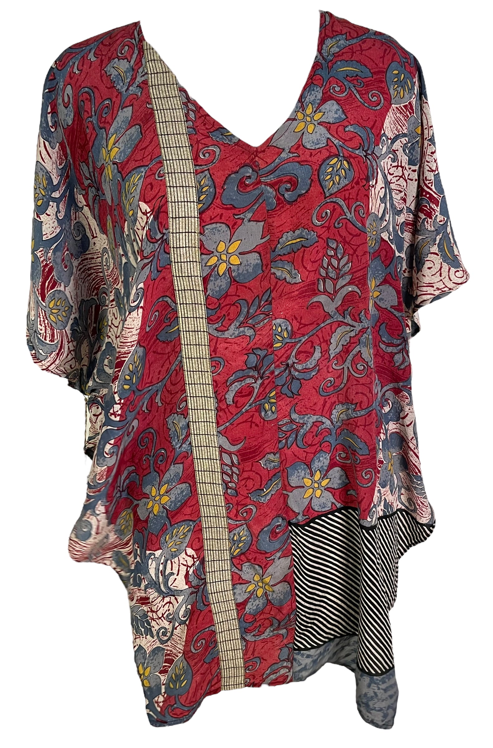 PRC6686 Avatar Pure Silk Waterfall Top – sariKNOTsari